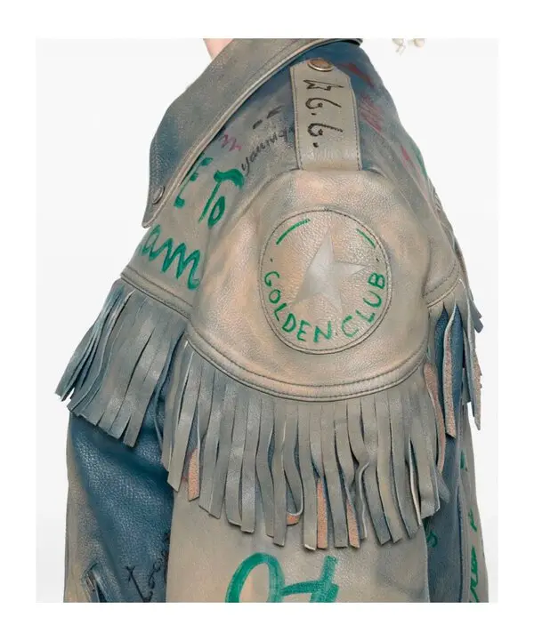 GOLDEN GOOSE Zip-up Fringed Jacket