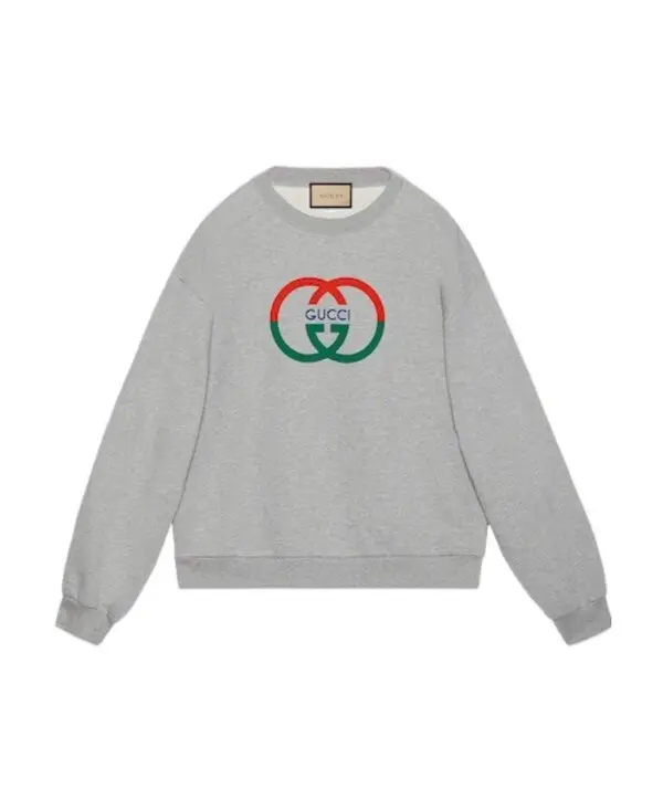 Gucci Interlocking G Logo Crewneck Sweatshirt