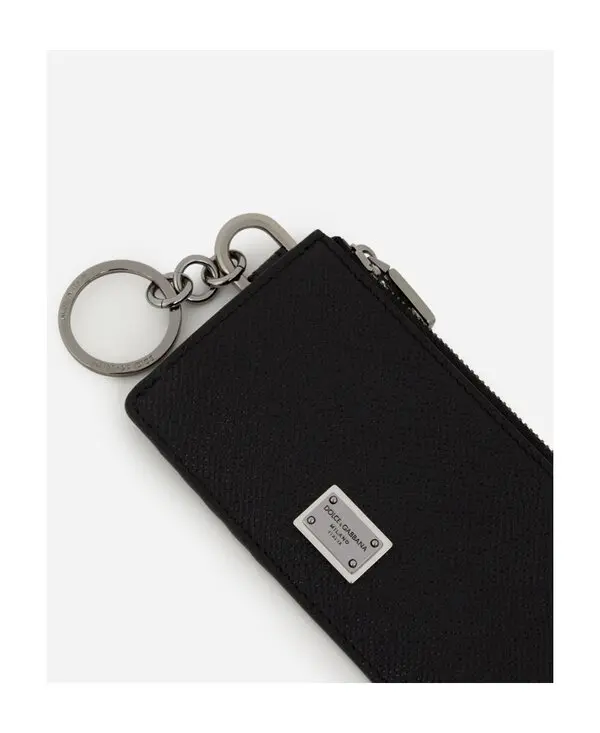 Dolce & Gabbana Dolce Gabbana Logo Plaque Zipped Wallet