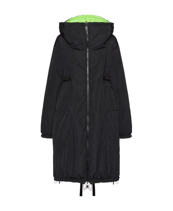 Red Valentino Zip-up Hooded Coat