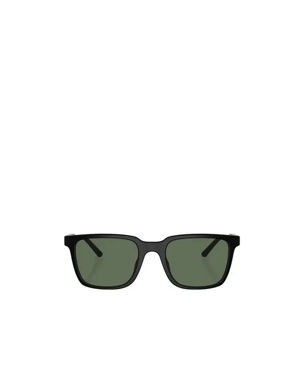 Oliver Spencer Mr. Federer Square Frame Sunglasses - Semi Matte Black