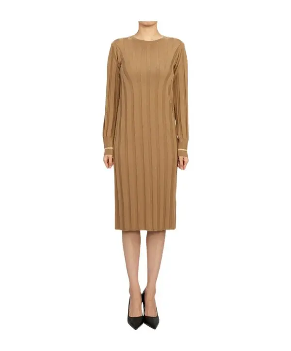 Max Mara Long-sleeved Knitted Dress