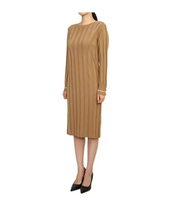 Max Mara Long-sleeved Knitted Dress