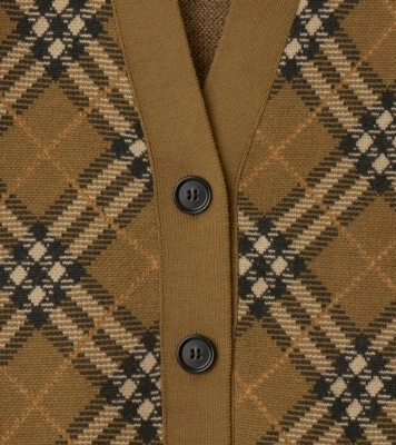 Burberry Checked Knitted Cardigan