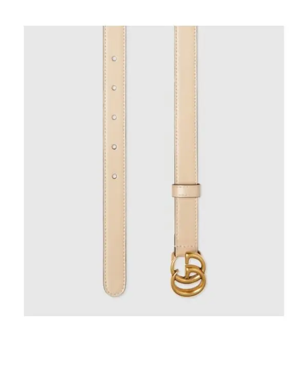 Gucci Gg Marmont Belt - Nude