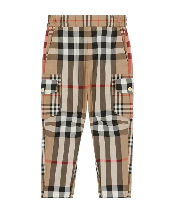Burberry Mixed Vintage Check Cargo Trousers - Multicolor