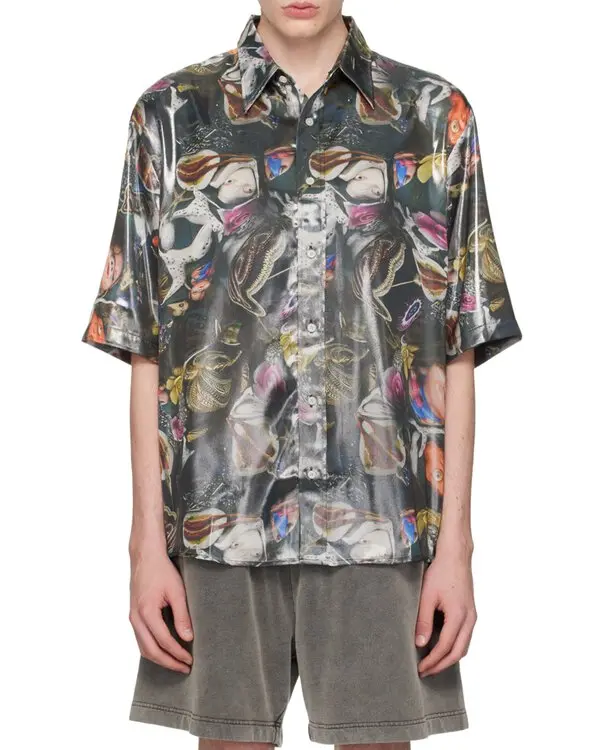 Acne Studios Patterned Short-sleeved Bowling Shirt