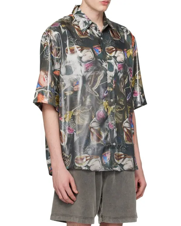 Acne Studios Patterned Short-sleeved Bowling Shirt