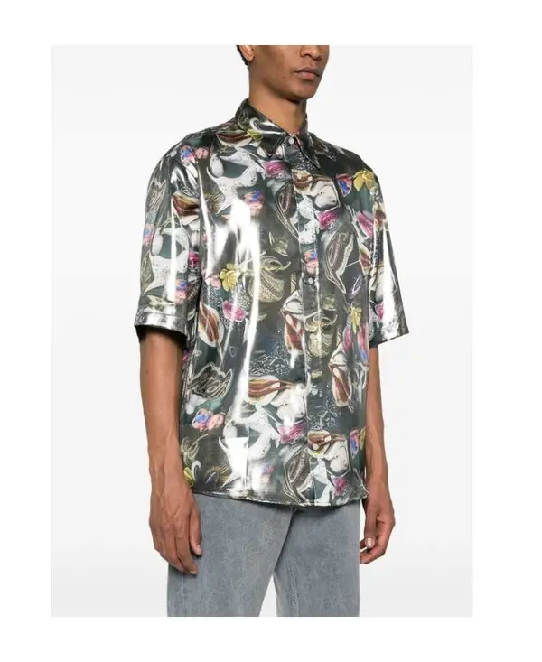 Acne Studios Patterned Short-sleeved Bowling Shirt