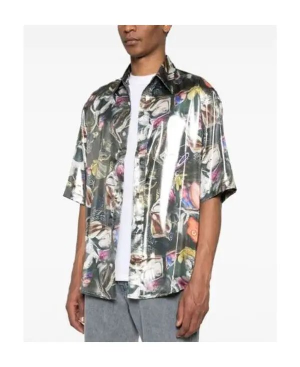 Acne Studios Patterned Short-sleeved Bowling Shirt