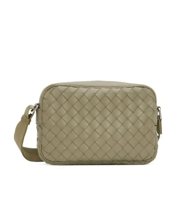 Bottega Veneta Intrecciato Camera Bag - Gray