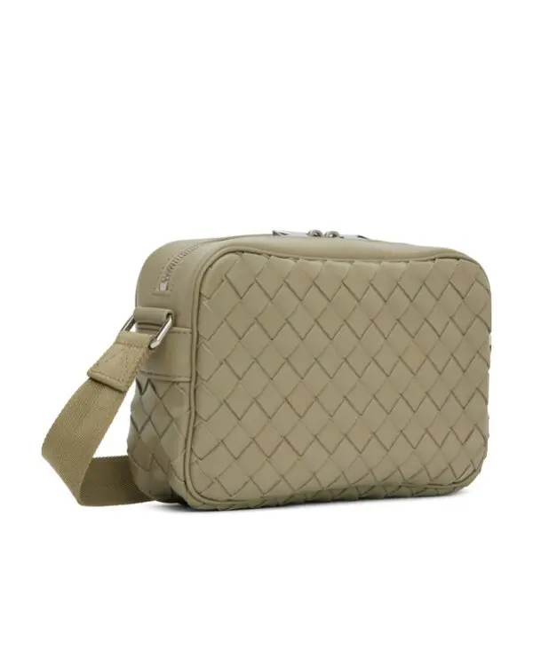 Bottega Veneta Intrecciato Camera Bag - Gray