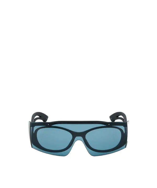 Alexander McQueen Smoke Mask Two-toned Sunglasses - Black