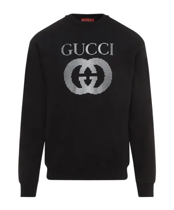 Gucci Embellished Logo Crewneck Sweater
