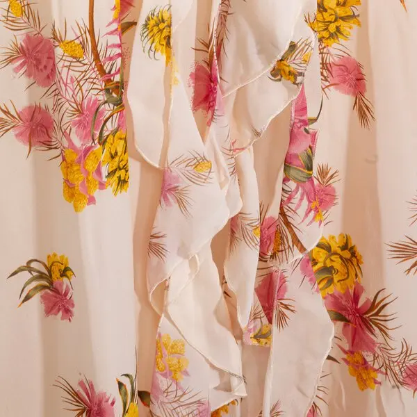 Blumarine Floral Embellished Halterneck Open-back Maxi Dress