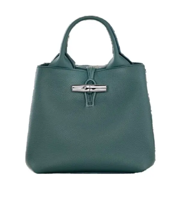 Longchamp Le Roseau Small Tote Bag With Bamboo Buckle - Cedar