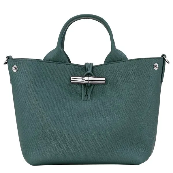 Longchamp Le Roseau Small Tote Bag With Bamboo Buckle - Cedar