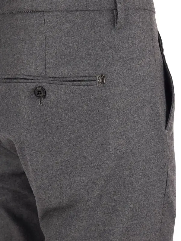 DONDUP Mid-rise Slim-fit Tailored Trousers