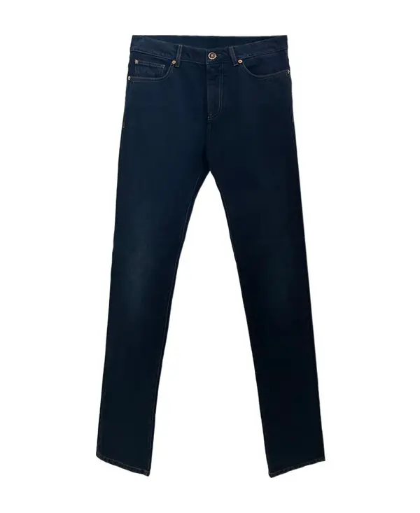 Versace Logo Plaque Jeans - Black