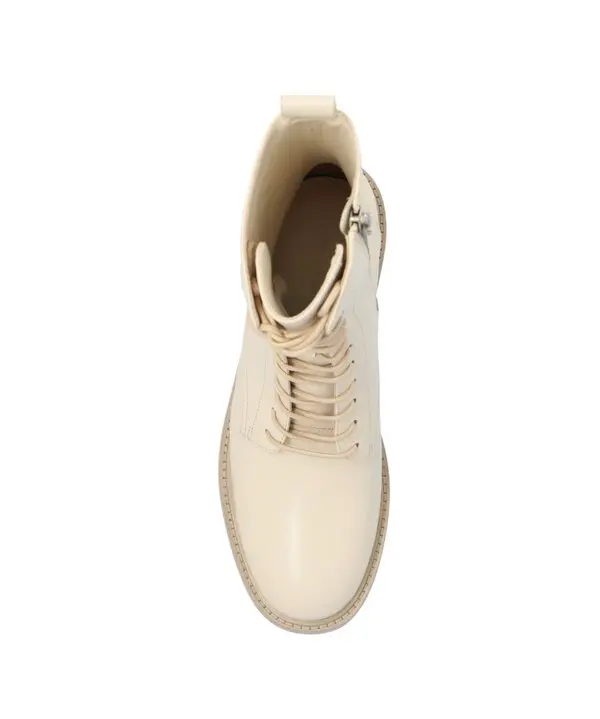 Tory Burch Logo-embossed Leather Lace-up Boots