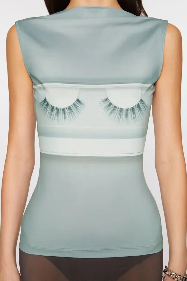 Acne Studios Katerina Jebb Graphic-print Sleeveless Top