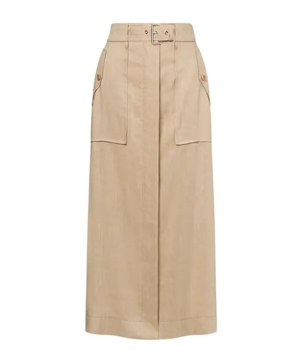 Alberta Ferretti Stretch Longuette Skirt