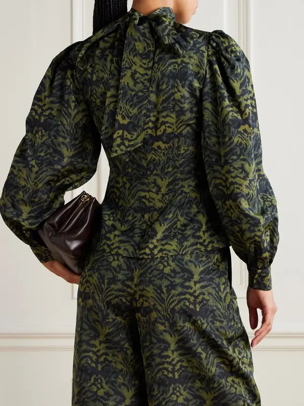 Ulla Johnson Giorgia" Printed Poplin Shirt