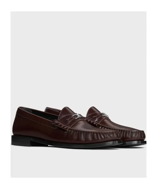 Celine Luco Triomphe Loafer In Polished Bull