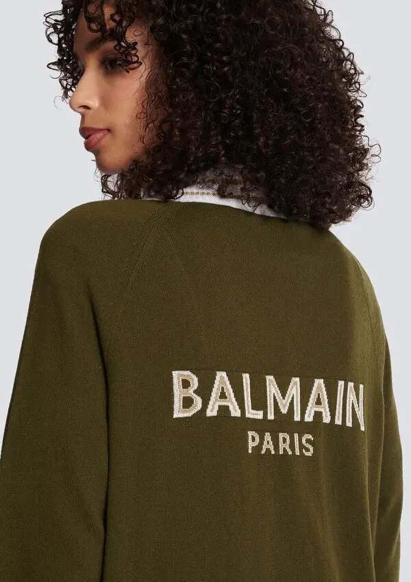 Balmain Logo Buttoned Cardigan