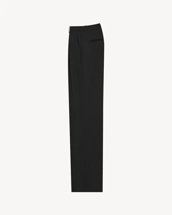 Saint Laurent Mid-rise Tailored Trousers - Black