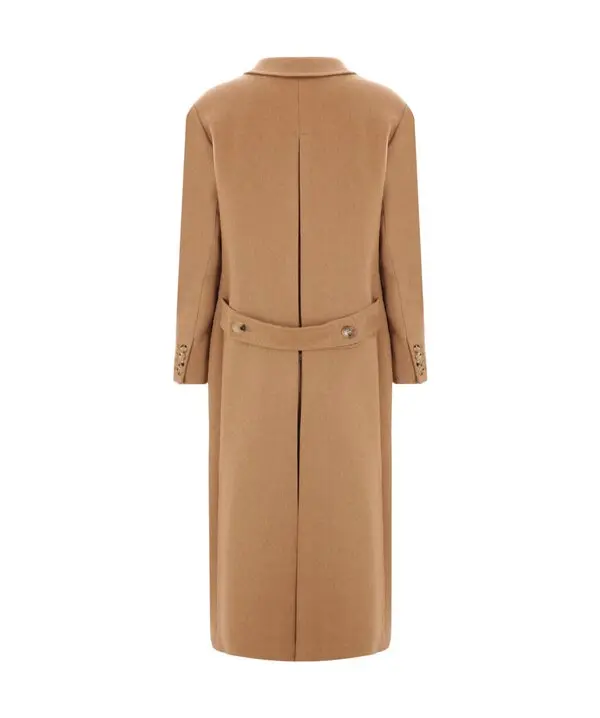 Max Mara Double-breasted Collared Coat - Camel