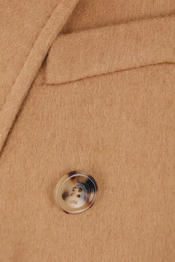Max Mara Double-breasted Collared Coat - Camel