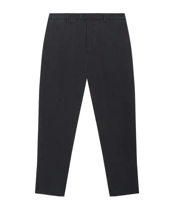 DONDUP Flat-front Trousers - Anthracite Grey