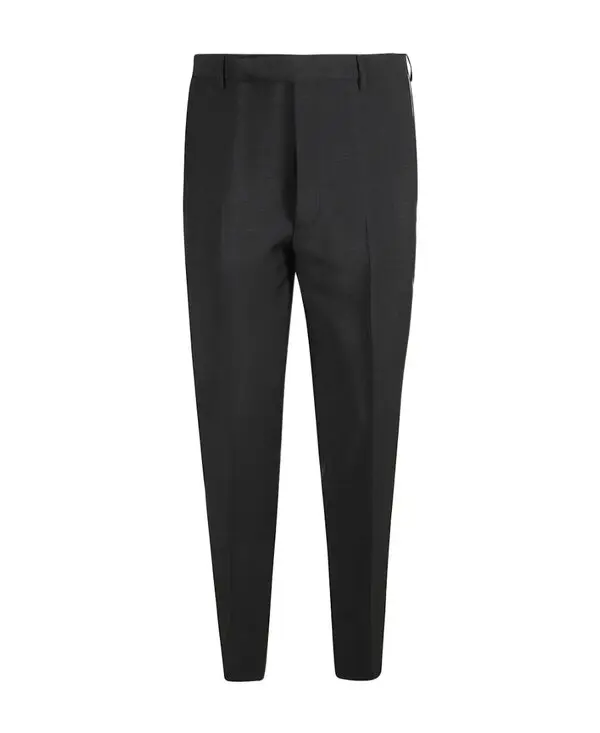 Prada Tailored Straight Leg Trousers With Contrast Piping