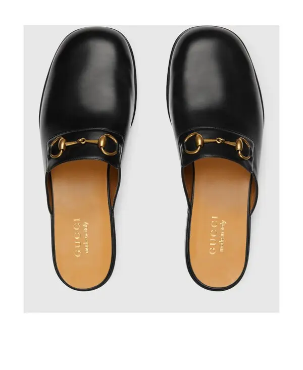 Gucci Horsebit Leather Mules