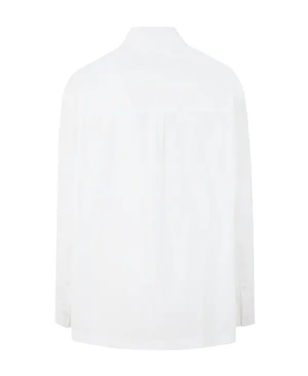 Alexander Wang Logo Embroidered Buttoned Shirt - White