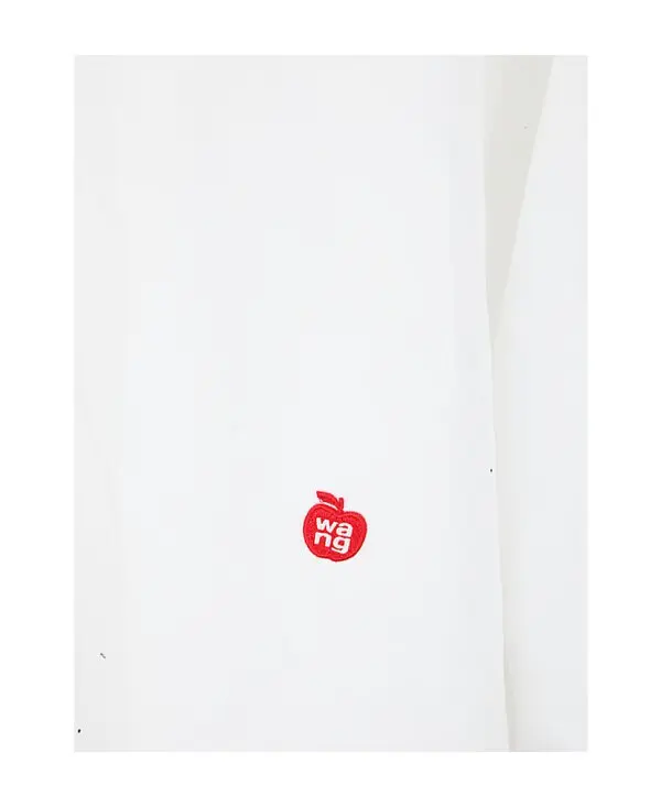 Alexander Wang Logo Embroidered Buttoned Shirt - White