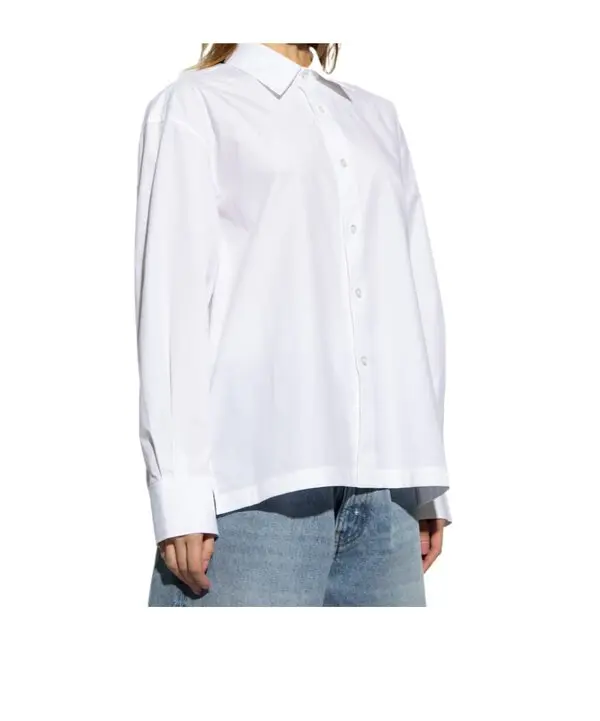 Alexander Wang Logo Embroidered Buttoned Shirt