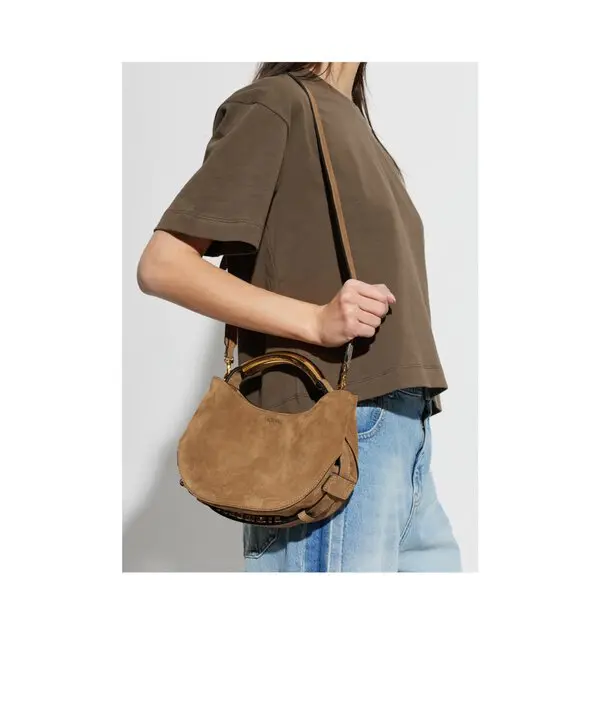 Moschino Handle Me Top Handle Handbag - Brown