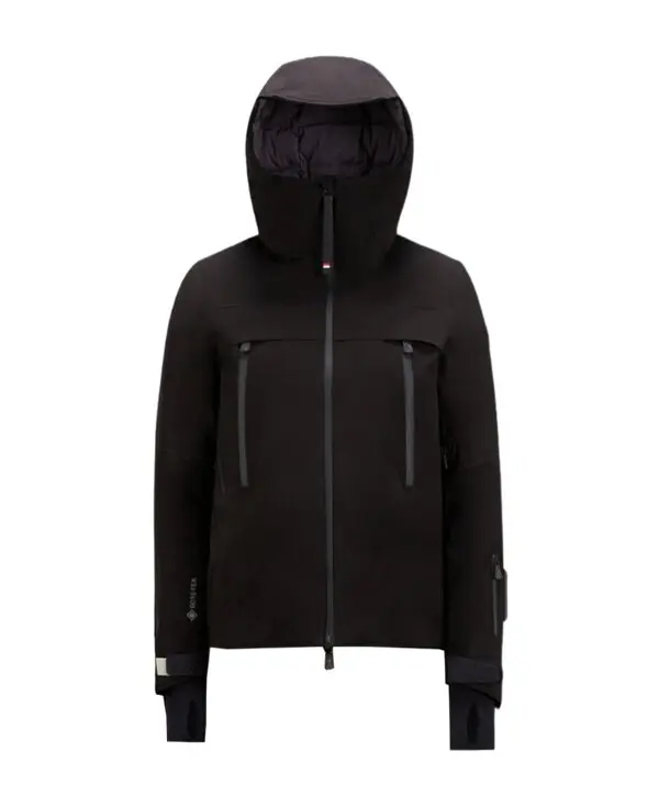 Moncler Chanavey Ski Jacket With Adjustable Hood And Zipper Details