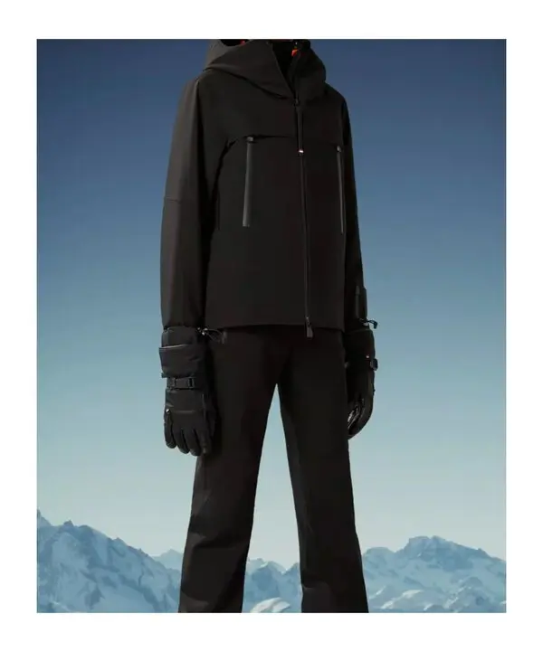 Moncler Chanavey Ski Jacket With Adjustable Hood And Zipper Details
