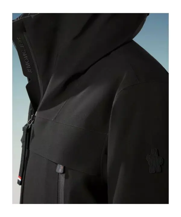 Moncler Chanavey Ski Jacket With Adjustable Hood And Zipper Details