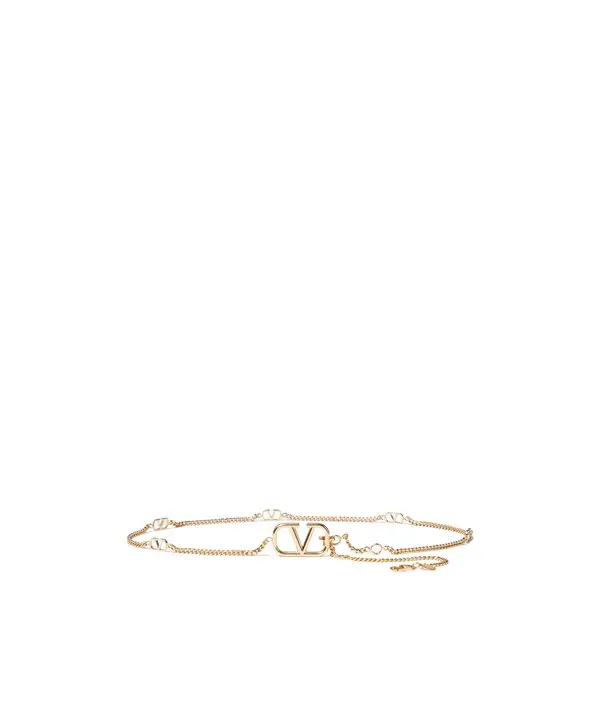 Valentino Garavani Vlogo Signature Chain Belt - Golden