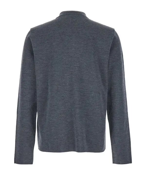 Valentino Garavani Long-sleeved Knitted Polo Shirt