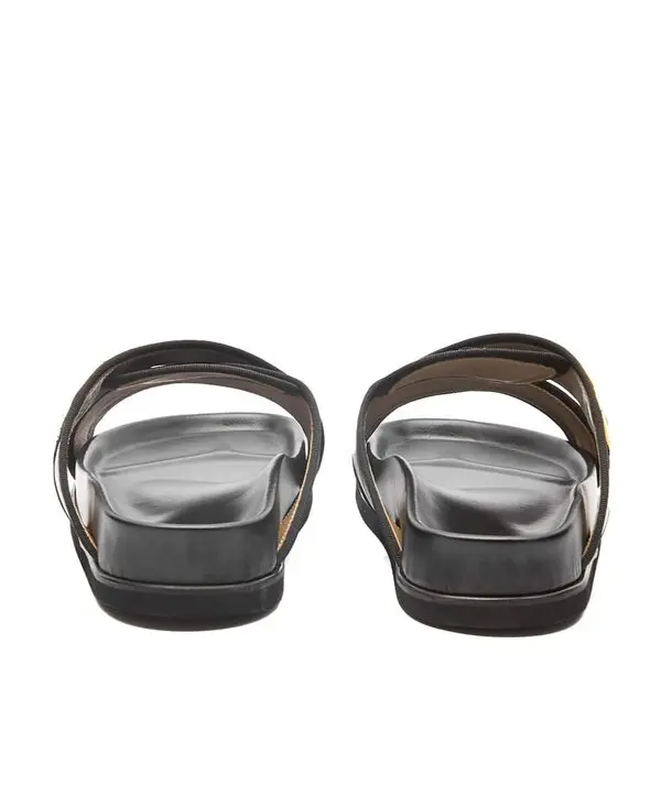 Thom Browne Cross-over Flat Sandals