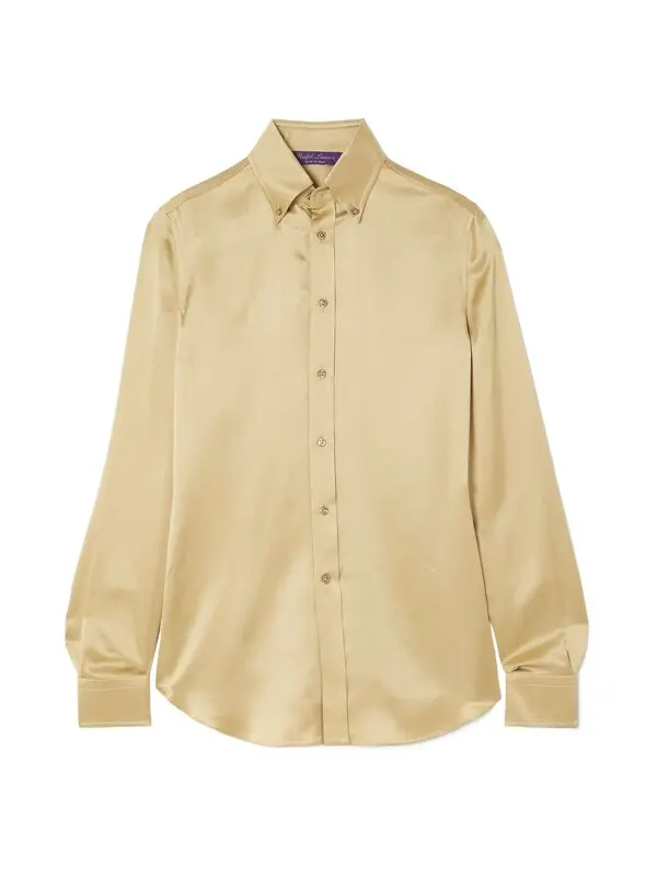 Ralph Lauren Long Sleeve Shirt With Classic Collar - Cream