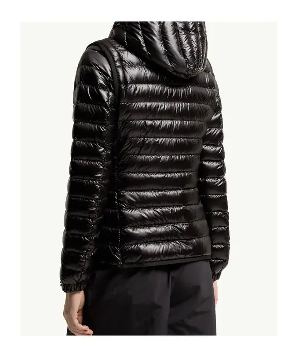 Moncler Karuras Hooded Down Jacket With Detachable Sleeves - Black