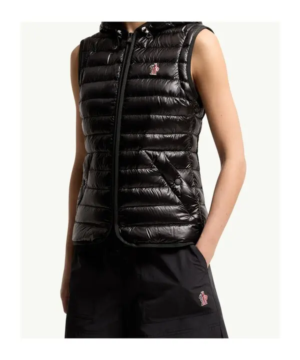 Moncler Karuras Hooded Down Jacket With Detachable Sleeves - Black