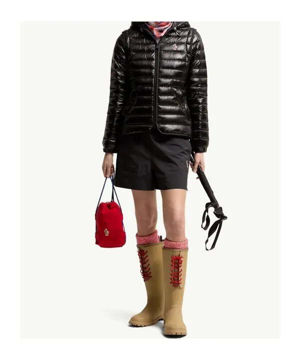 Moncler Karuras Hooded Down Jacket With Detachable Sleeves - Black