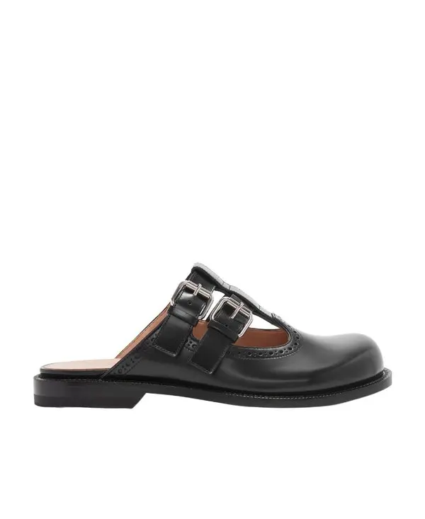 Loewe Campo Mary Jane Mules - Black